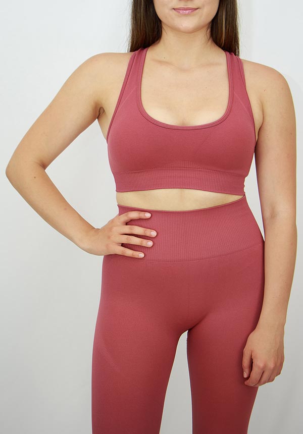 Energy + Seam Free Sports Bra - Rust Red – Tasgal Activewear
